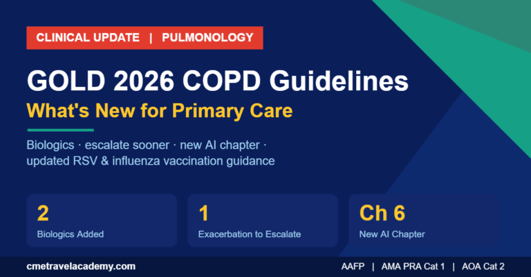 GOLD 2026 COPD Guidelines: Key Changes for Clinicians